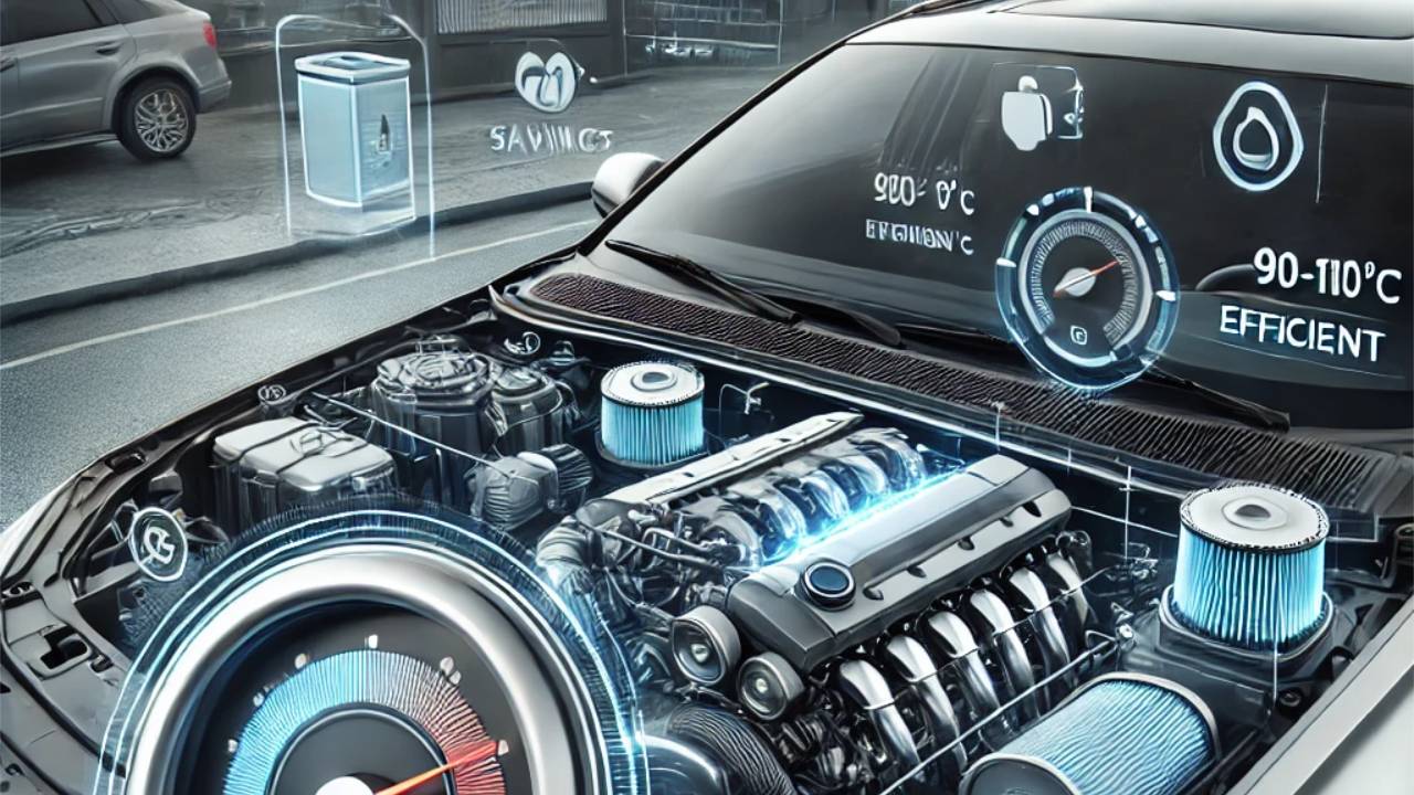 Rango de temperatura del motor de un auto